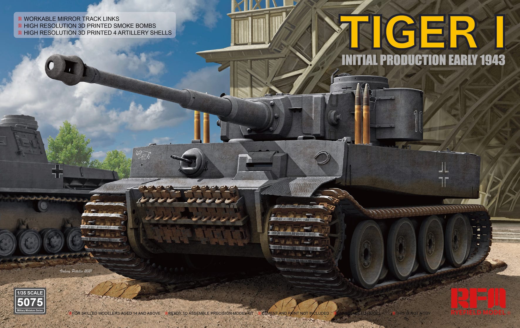 Rye Field Model 1/35 scale Pz.Kpfw. VI Ausf. E Tiger I (initial) heavy ...