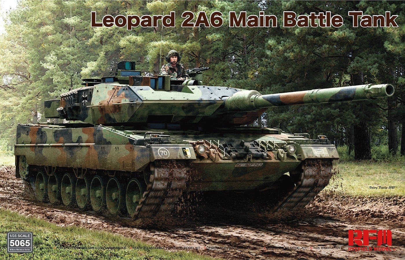 Rye Field Model 1/35 scale Leopard 2A6 main battle tank plastic model ...