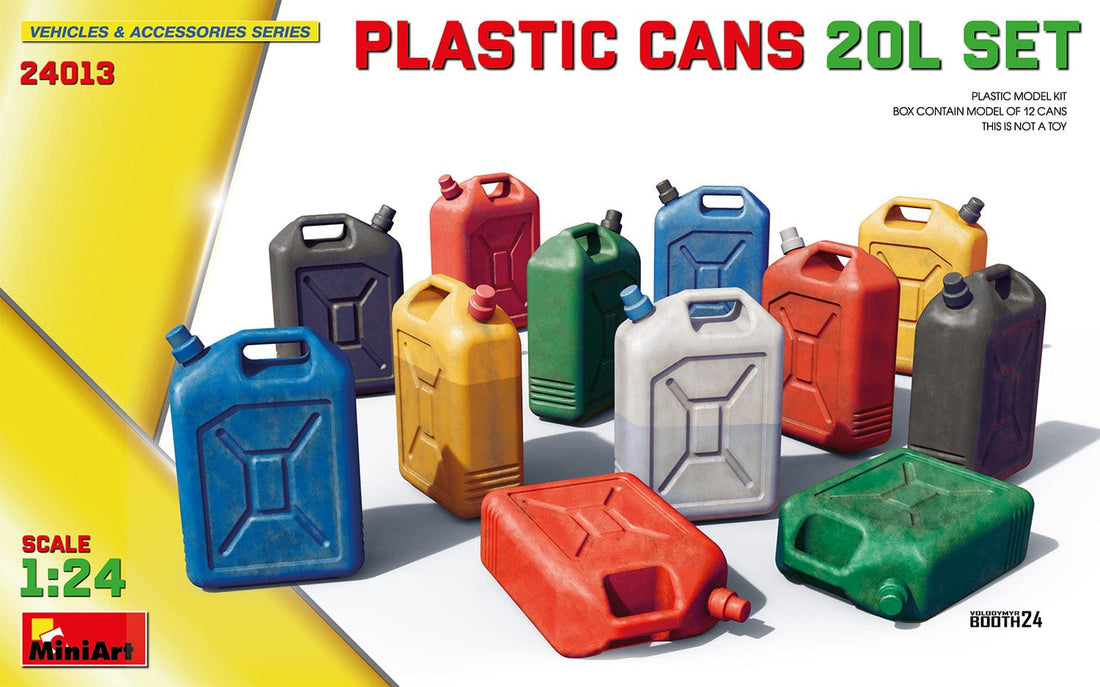 Miniart 1/24 scale 20l Plastic Jerry Cans containers plastic model kit ...